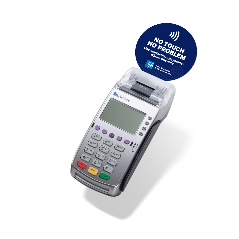 No Touch Terminal Flag | American Express Signs and Supplies Portal