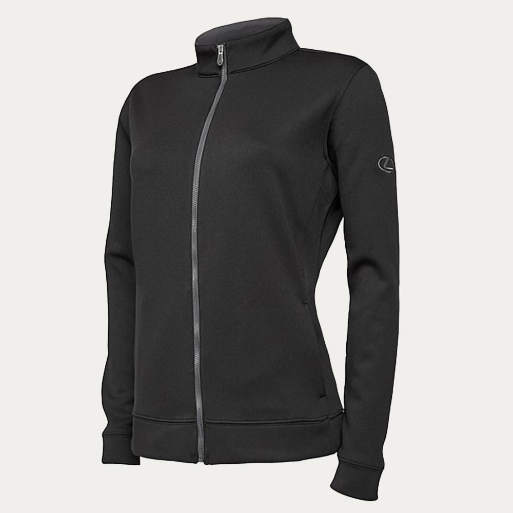 LEXUS LADIES CONTRAST ZIP JACKET - BLACK | Lexus Merchandise Store