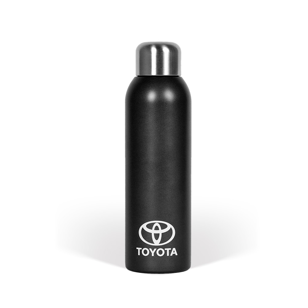 800ml Stainless Steel Drink Bottle - Black | Toyota