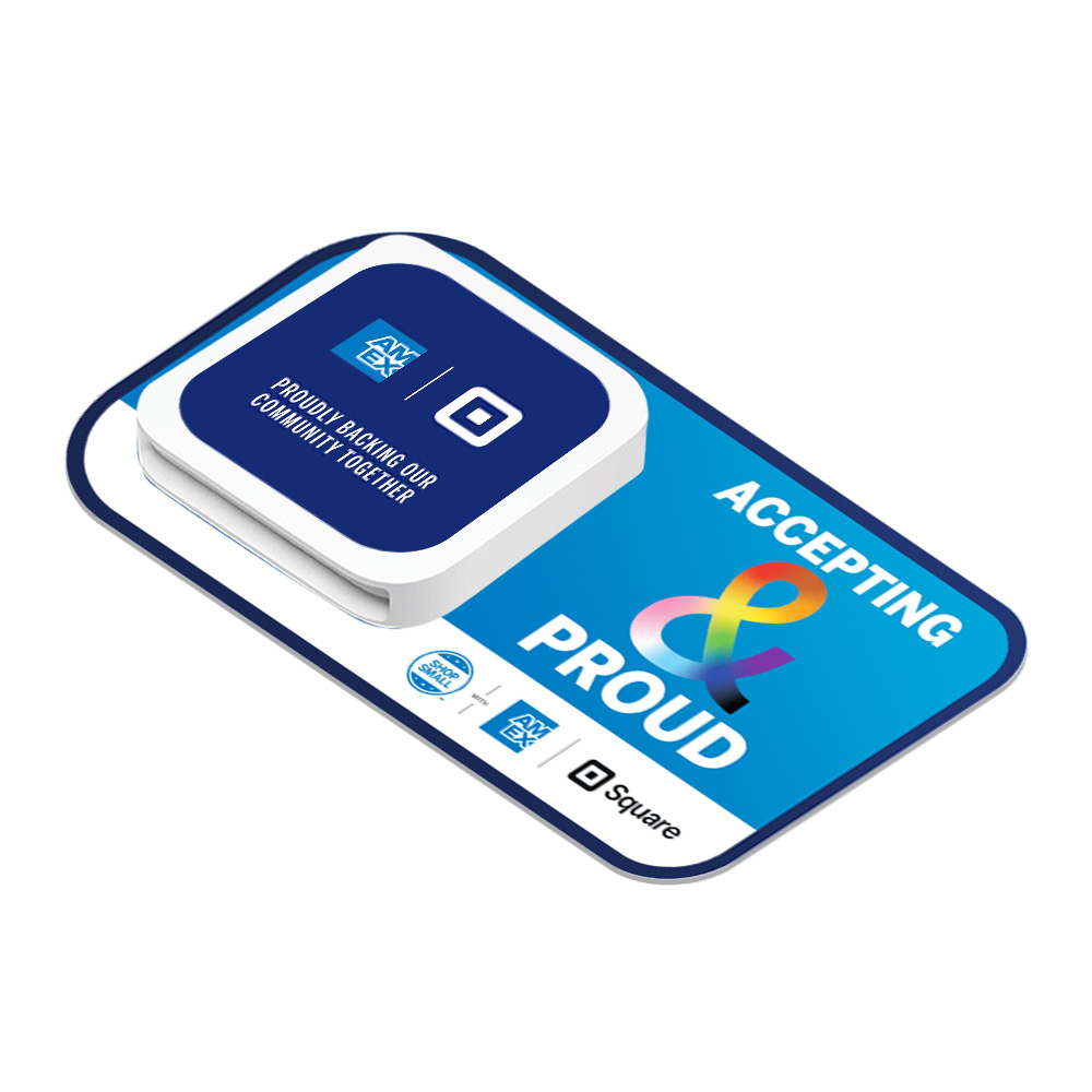 Proud Square Placemat & Reader Sticker | American Express Signs and ...