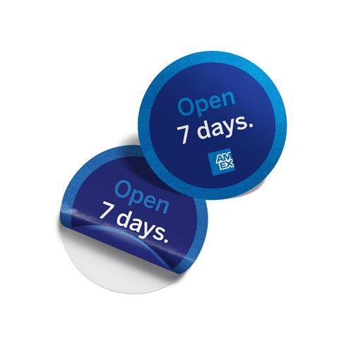 Roundal Statement Sticker | American Express Signs and Supplies Portal